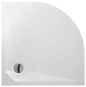 Roth Čtvrtkruhová sprchová vanička z litého mramoru MARMO NEO ROUND Varianta: rozměry: 80x80 cm - (MARMO NEO ROUND 800 - MAN RO 080080 2E)
