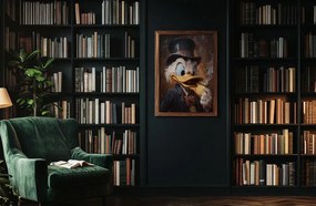 Zlatý magnát - obraz - Stylizovaná postava v luxusním retro stylu 52 - 70 x 100 cm - 1 149 Kč