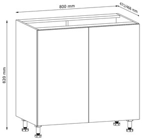 Kuchyňská linka LANGEN au | 240 cm | S ÚCHYTY | artisan
