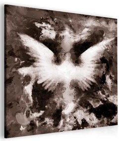 Malvis ® Abstraktní obraz andělská křídla - hnědý Velikost (šířka x výška): 60x60 cm