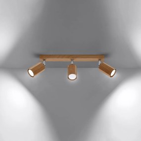 Sollux Lighting Stropní svítidlo ZEKE 3 dub