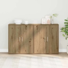 Servírovací skříň 2 ks Artisanový dub 60 x 31 x 70 cm 3365551