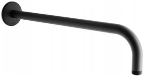 Mexen KAI, podomítkové rameno 40cm + sprchová hlavice 30cm, černá, 79230-70 + 79211-70