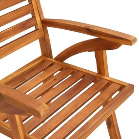 Zahradní židle s poduškami 8 ks masivní akáciové dřevo,  3075206