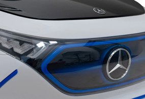 Ramiz Elektrické auto Mercedes Benz AMG EQA pro děti bílé + dálkové ovládání + 5bodové pásy + EVA kola + MP3 displej + LED