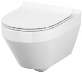 Cersanit Crea - Závěsné WC se sedátkem SoftClose, CleanOn, bílá S701-212