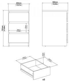 Tvilum Komoda Simplicity 237 jackson hickory