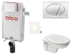 Cenově zvýhodněný závěsný WC set Alca k zazdění + WC S-Line S-line Pro SIKOAP2