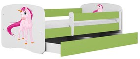 Dětská postel Babydreams jednorožec zelená