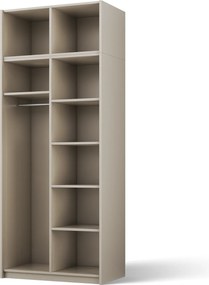 ADRK Furniture Bregma II s nástavcem Skříň s otočnými dveřmi ADRK-W-BREG-100-KB