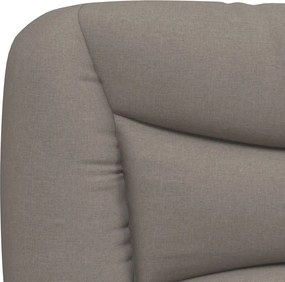 Postel s matrací Hvar taupe 90 x 190 cm textil 3208503