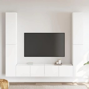 6dílný set TV skříněk bílý kompozitní dřevo 3078680