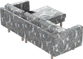 Potah na pohovku IKEA Norsborg 3-místná se šezlongem barva vícebarevná látka pletený vzor, vzorované