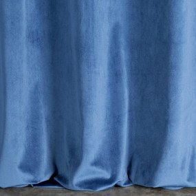 Námořnický modrý sametový závěs na pásce JOVITA 140 x 270 cm