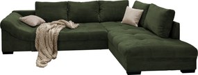 XXXLutz ROHOVÁ SEDAČKA, textil, tmavě zelená P & B - Sedací soupravy - 002310006713
