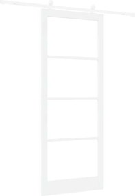 Posuvné dveře ORKDAL 93 x 232 cm Masivní borové dřevo a sklo 3332096