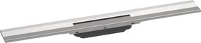 Hansgrohe RainDrain Flex, vrchní sada sprchového žlabu 1000, zkracovatelný, pro instalaci ke zdi, kartáčovaná nerezová ocel, HAN-56053800