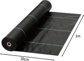 DIVODV Hustá agrovlákna agrotkanina 70 g, 1 x 30 m, protiburinová agrotkanina, černá