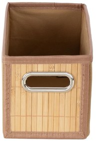 Bambusový úložný box v přírodní barvě 15x31x15 cm – Compactor