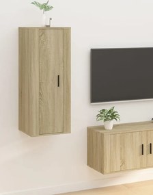 vidaXL Nástěnná TV skříňka 40x34,5x100 cm [816683] Barva: Betonová šedá