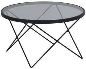 Cuxton konferenční stolek šedo-černý Ø80 cm