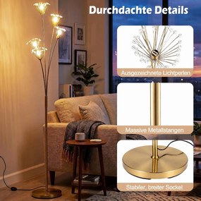 Costway Stojací lampa ve tvaru pampelišky Moderní stojací lampa Dekorativní