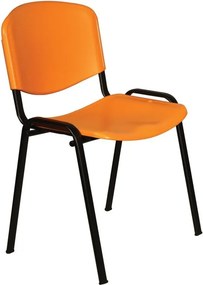 ALBA Konferenční židle ISO plast [černá , oranžová, bez područek, bez košíku]