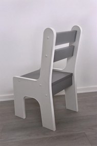 Vingo Dětská židlička s šuplíkem - šedá