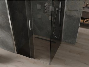 Mexen Omega sprchový kout 100x100cm, 8mm sklo, chromový profil-šedé sklo, 825-100-100-01-40