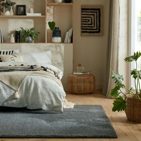 Flair Rugs, Kusový koberec Snuggle Grey, 200x290, šedá, ložnice