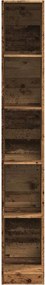 Šatní skříň old wood 30 x 50 x 200 cm kompozitní dřevo 3307709