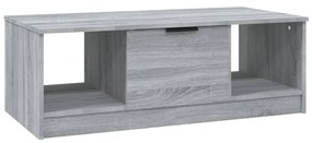 Konferenční stolek šedý sonoma 102x50x36 cm kompozitní dřevo - Default Title