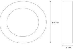Lucide 28116/11/30 - LED Stmívatelné koupelnové svítidlo BRICE LED/8W/230V IP44