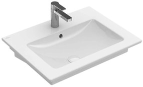 Villeroy & Boch Venticello - Umyvadlo 60x50 cm, s přepadem, otvor pro baterii, alpská bílá 41246001