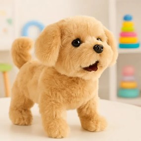 Plyšový pejsek na baterie Golden Retriver