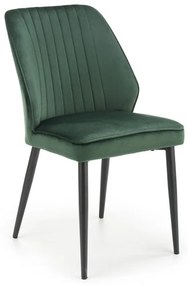 Jídelní židle Zolas, zelená / černá
