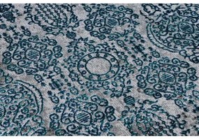 Moderní koberec DE LUXE 2081 ornament vintage Strukturální, modrý / velikost 120x170 cm | krásné koberce cz