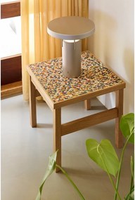 Odkládací stolek v dekoru dubu 40x40 cm Confetti – Hübsch