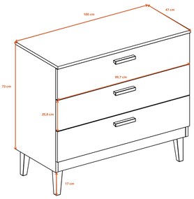 Benlemi Šedý obývací pokoj DENVER s TV stolkem 120 cm