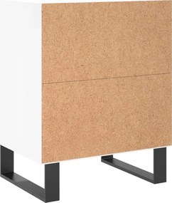 vidaXL Noční stolek 40 x 30 x 50 cm kompozitní dřevo [826802] Barva: bílá s vysokým leskem