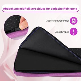 Costway Kladina gymnastická kladina 210 cm skládací gymnastická – fialová
