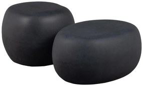 Hoorns Černý betonový konferenční stolek Peblo 50 cm
