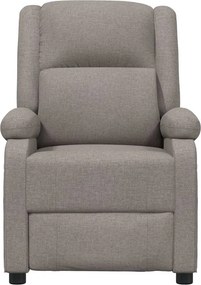 Elektrické masážní křeslo taupe textil 3098366