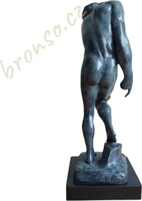 Adam – bronzová socha Rodin, stvoření člověka – umělecká dekorace