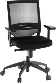 XXXLutz OTOČNÁ ŽIDLE, síťovina, plochá tkanina, černá MID.YOU - Online Only kancelářské židle - 001918007701