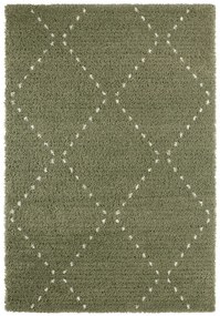 Mint Rugs - Hanse Home koberce AKCE: 80x150 cm Kusový koberec Retro 105199 Forest Green, Cream - 80x150 cm