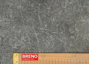 Breno PVC PURETEX Disa 779M – tmavě šedý beton, šíře 400 cm