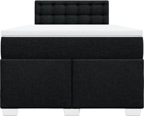 Box spring postel s matrací černá 120x190 cm textil 3285843