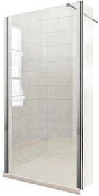 Sprchová zástěna WALK-IN Leaf 90+30 x 195 chromový profil