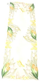 Velikonoční ubrus Tulipány  40x110cm TiaHome